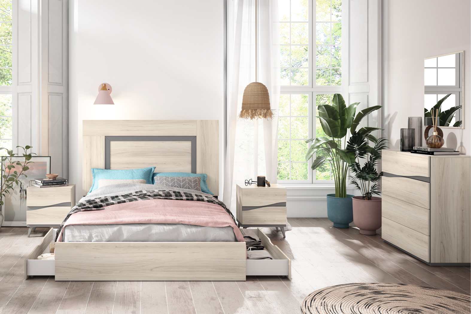 Composición de dormitorio Hugo 13 - mimoondo